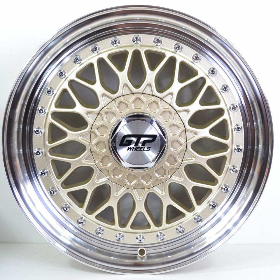 GTP WHEELS 072 FLOW FORMING 7,5x17" 4x100/108 ET35 73.1 Champagner ...