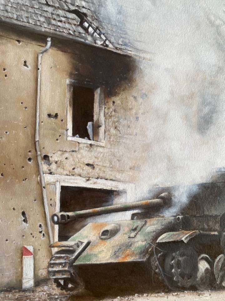 WW2 Battle of Normandy 1944. Oil painting 40 x 30 cm | eBay