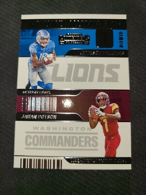 2022 Panini Contenders - Round Numbers #RN-WD Jahan Dotson, Jameson ...