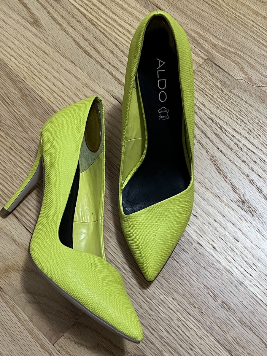 Lime Green High Heels Shoes