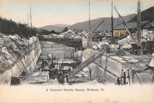 RUTLAND, VT ~ MARBLE QUARRY & WORKERS ~ UNITED ART PUB. CO. ~ c 1906 | eBay