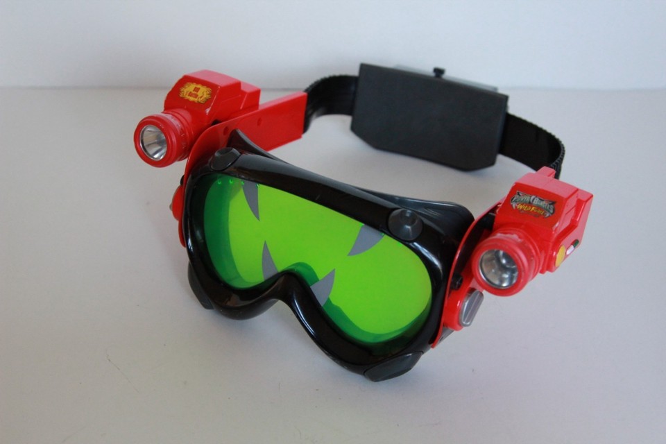 Vintage Power Rangers Wild Force Goggles Head Gear Lights Bio Battle | eBay