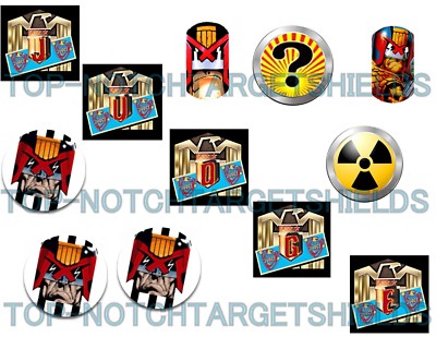 JUDGE DREDD Pinball Target Cushioned Decals PLUS Drop Targets | eBay
