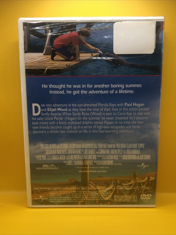Flipper (DVD, 1996) - Paul Hogan - Elijah Wood 25192468520| eBay