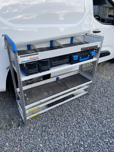 Van Racking Metal Shelving System Lockable Drawers, Assembled Unit ...