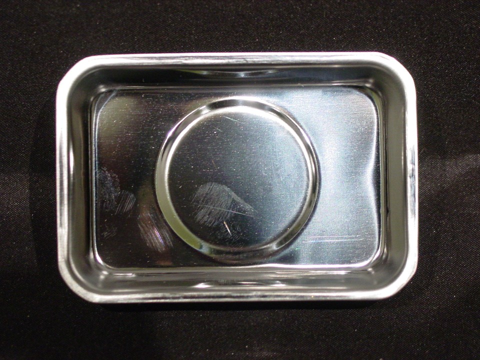 NEW SMALL STAINLESS STEEL MAGNETIC PART SCREWS DISH HOLDER HOLDING PAN ...