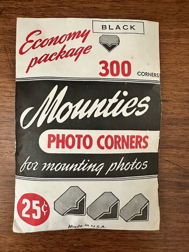 Vintage Mounties Photo Corners Pack Of 300 - Sealed Pack | eBay