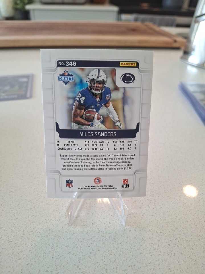 2019 Miles Sanders Rookie Card Panini Score NFL Red Parallel RC #346 | eBay
