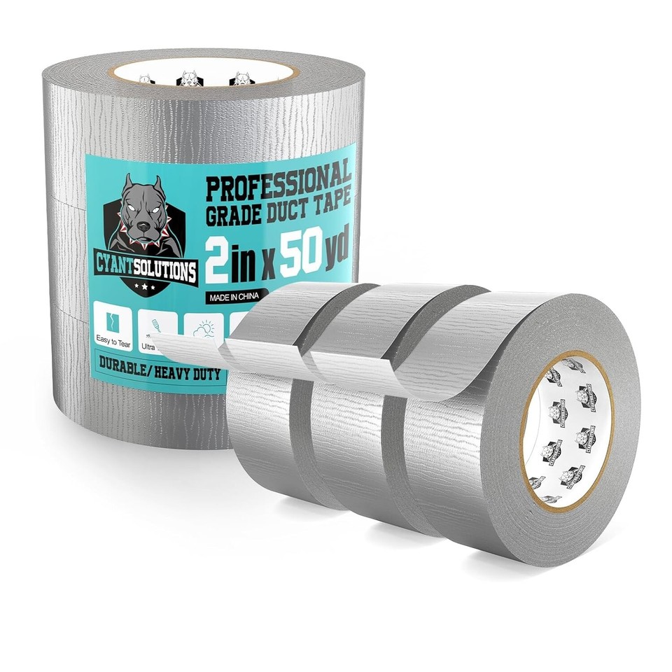 3x Gray Duct Tapes Heavy Duty, 2 Inches x 150 Yards Total, Waterproof ...