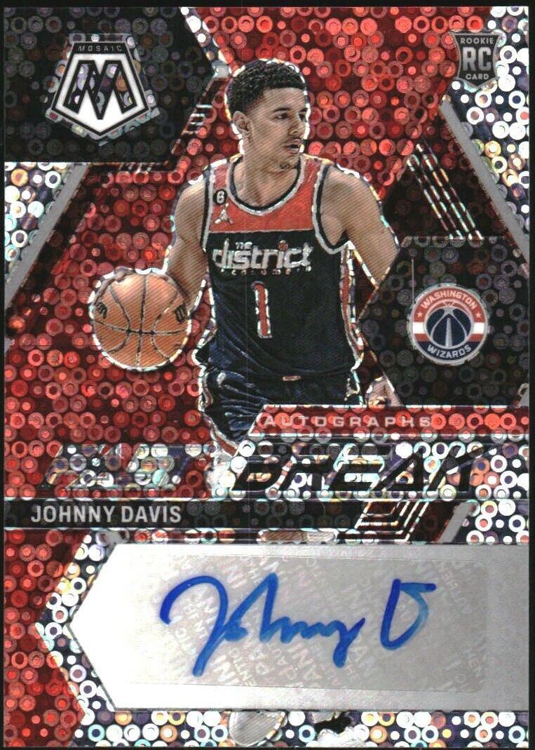 2022-23 Panini Mosaic - Autographs Fast Break Johnny Davis #FB-DAV (AU ...