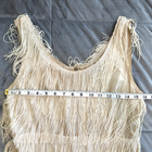 Vtg size 9 Fringed Beige Flapper Dress Halloween Stage Costume Roaring ...
