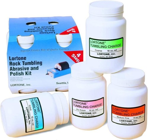 Lortone 4-Step Abrasive and Polish Tumbler Lapidary Silicone Carbide ...