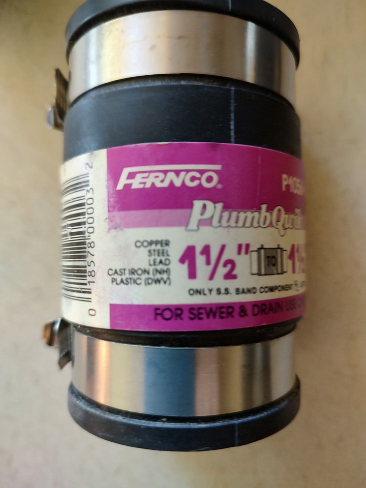 P1056-150 - FERNCO 1-1/2 in. x 1-1/2 in. Flexible PVC Coupling - (8 ...