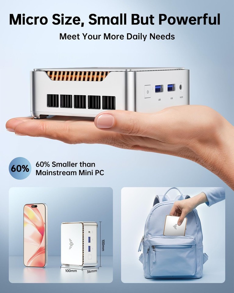 KAMRUI E2 4K Mini PC Intel N97 16GB DDR4 RAM 512GB M.2 SSD ROM BT Windows 11 PRO | eBay