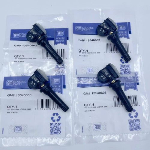 4Pcs OEM 13540603 TPMS Tire Pressure Sensor for Chevy Cadillac Buick ...