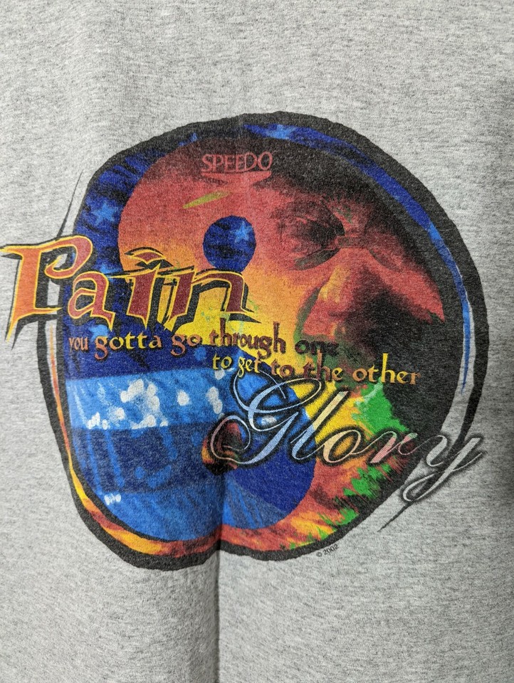 Vintage 2002 Speedo Pain and Glory Yin and Yang Shirt Size XL | eBay
