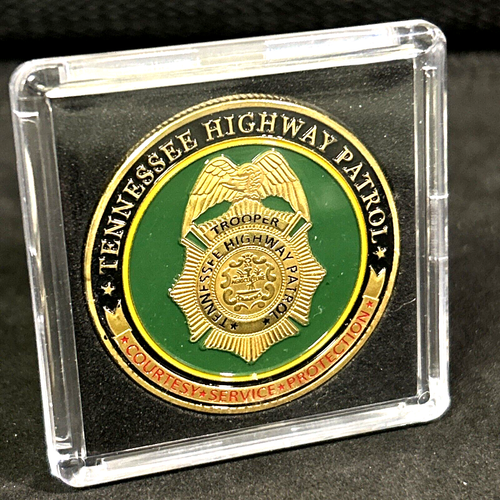 TENNESSEE HIGHWAY PATROL ST MICHAEL POLICE Challenge Coin 40mm with ...