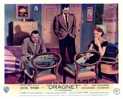 Dragnet Original Lobby Card 1954 Jack Webb Ann Robinson TV series | eBay