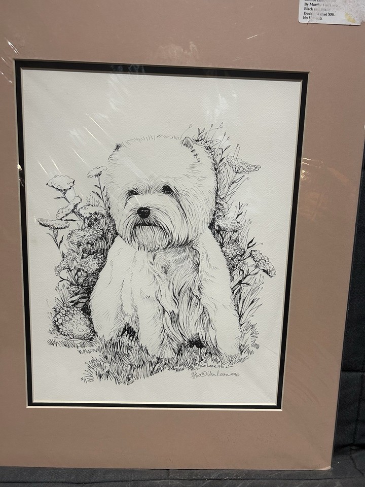 West Highland White Terrier Matted Print by Martha Van Loan 11 x17 ...