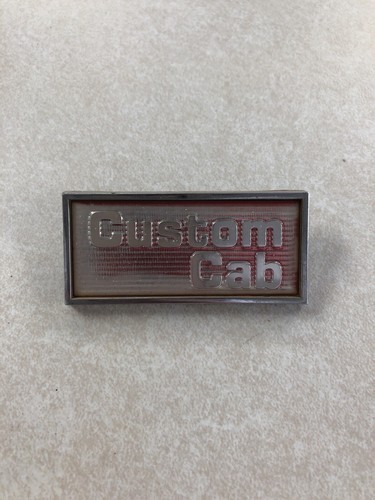 Ford Custom Cab Badge Emblem OEM 60s Rare Vintage | eBay