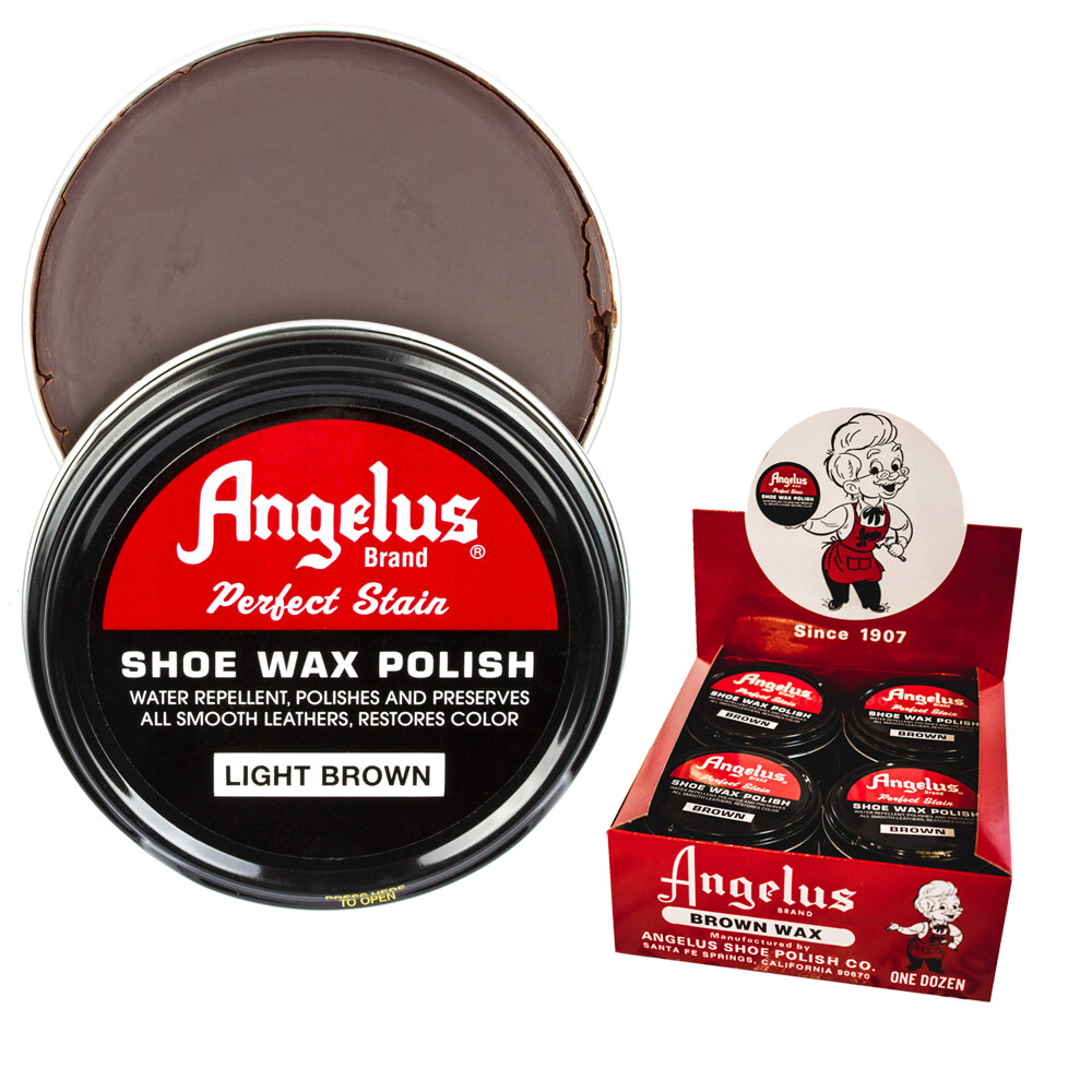 Angelus Shoe Polish Perfect Stain Leather Shoe Boot Wax Creamy 60ML ...