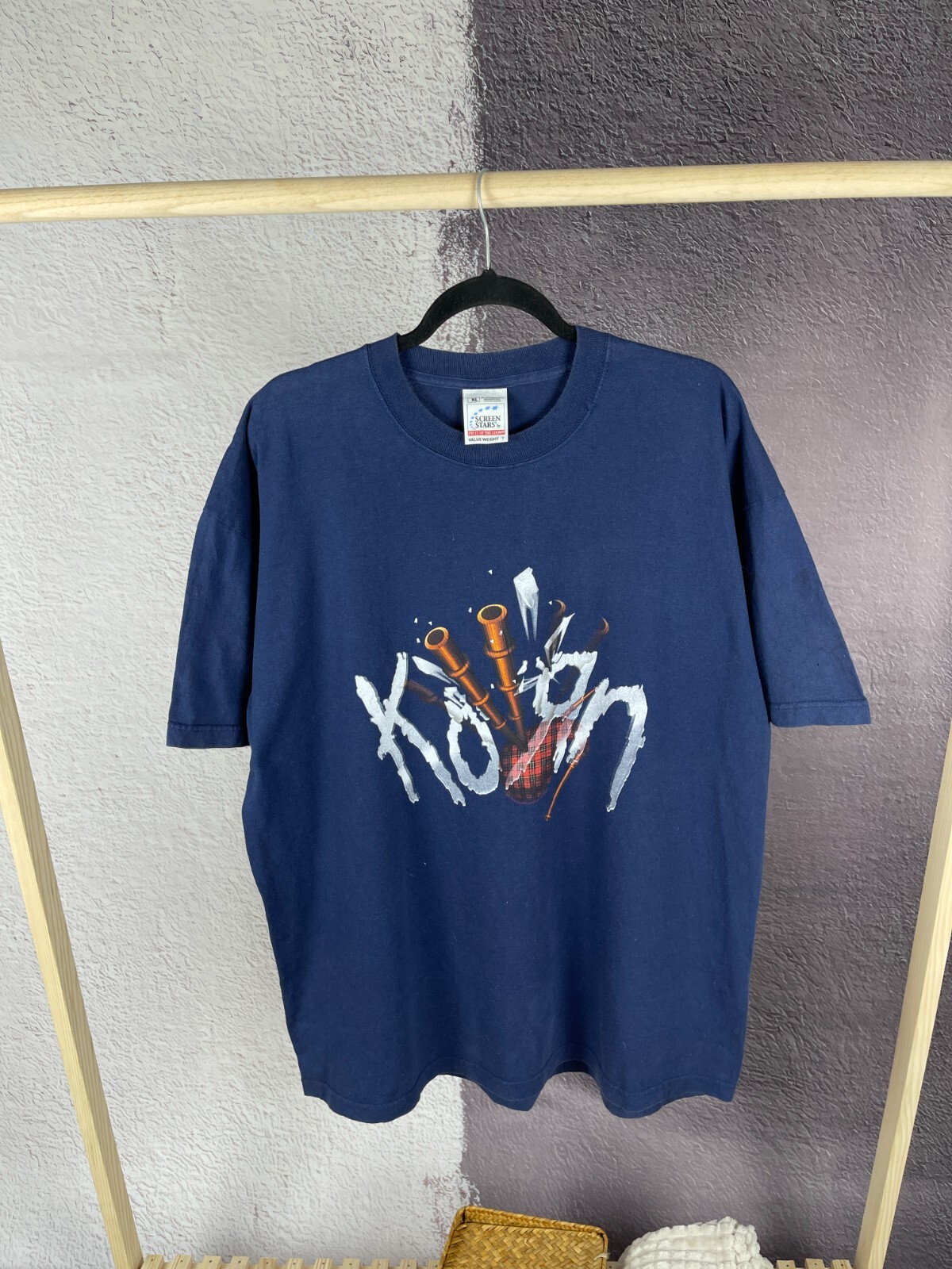 Vintage 2000 Korn Metal Band Promo Screen Stars Tee P… - Gem