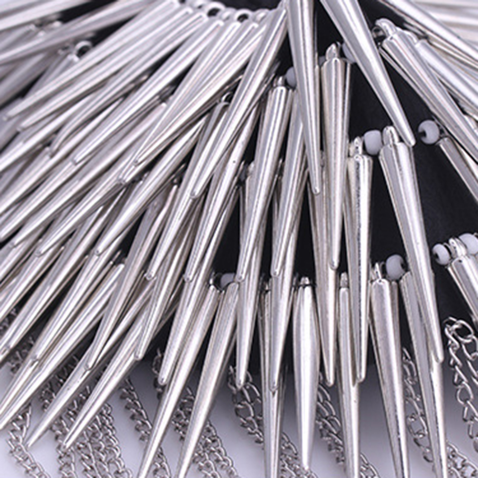 Clothing Epaulette Pin Design Diy Punk Rivet Chain Tassel Epaulette ...