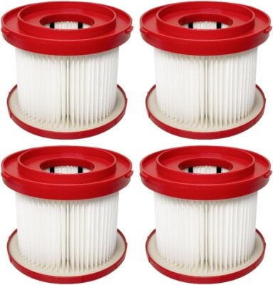 4 Pack HEPA Filter For Milwaukee 49-90-1900 M18 Cordless Wet Dry Vacuum ...