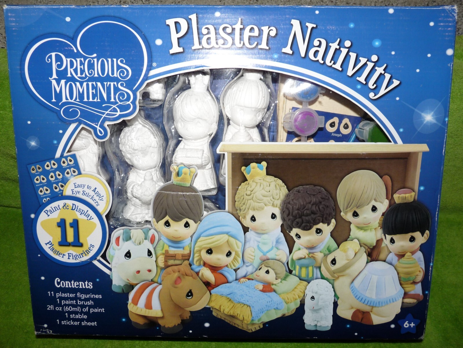 Precious Moments Plaster Nativity Set 11 Figurines Paintable, Open Box ...