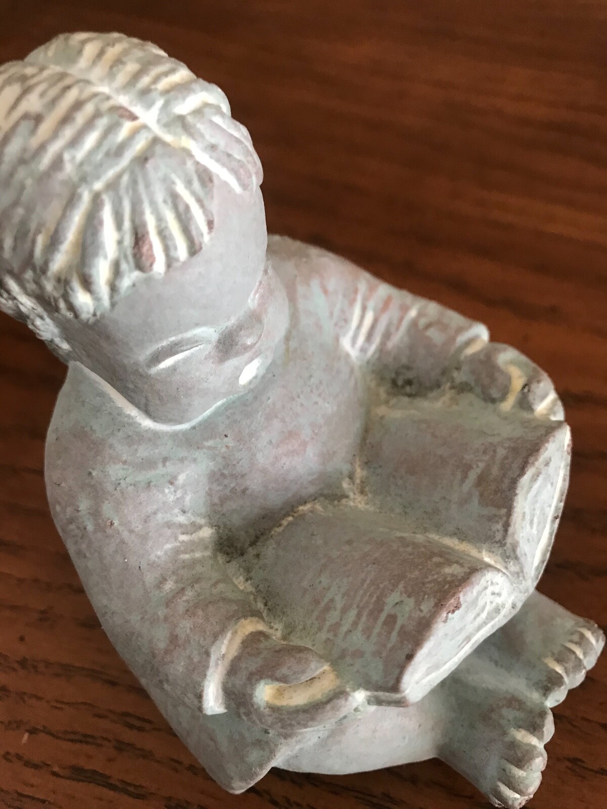 Isabel Bloom Sculpture Figurine Vintage Retired Smiling Girl Reading ...