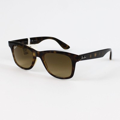 Ray-Ban Unisex Sunglasses RB4640 Square Light Havana & Brown Gradient ...