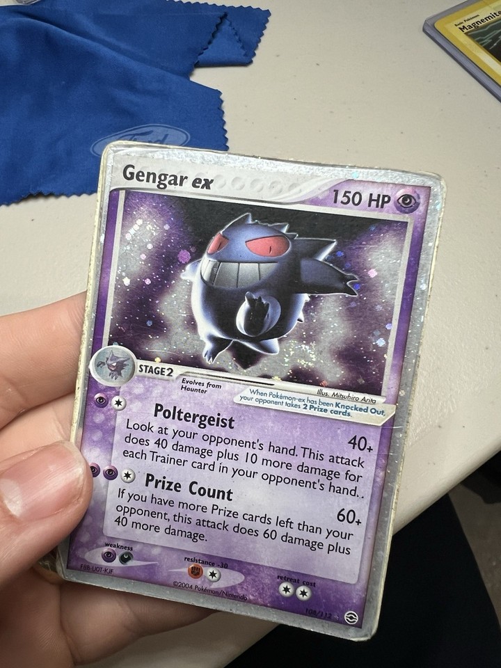 SWIRL 2004 Fire Red Leaf Green Gengar EX Holo Foil Rare 108/112 Pokemon ...