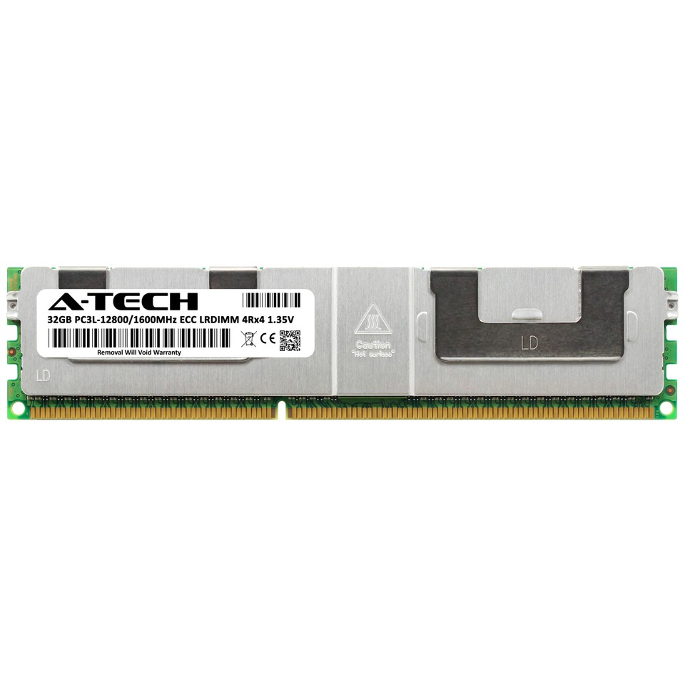 32GB 4Rx4 PC3L-12800L LRDIMM ASUS Z9PE-D8 Z9PH-D16/QDR Z9PE-D8 WS ...