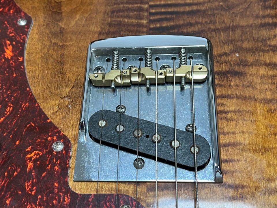 Aumsen Tele Conversion Bridge Compensated Brass Telecaster Saddles | eBay