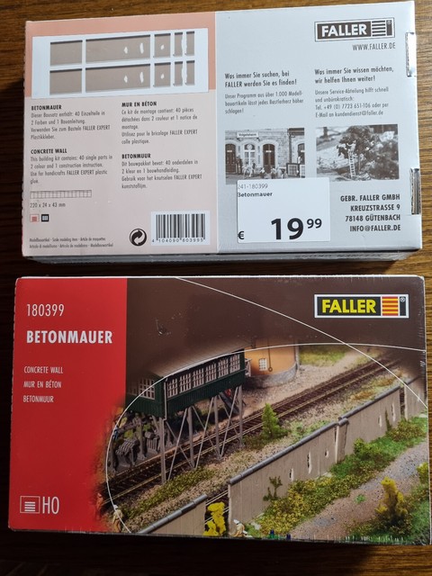 FALLER 180399 Betonmauer In H0 online kaufen | eBay