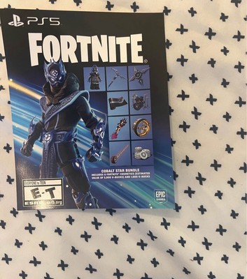 Fortnite Cobalt Star Bundle Code with 1000 V bucks for Sony Playstation ...