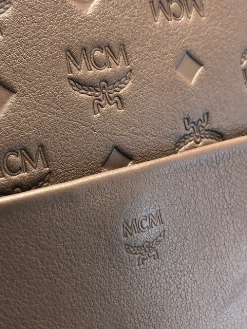 Mcm Top Handle Bag Essential Monogrammed Brown Leather Satchel $860 | eBay