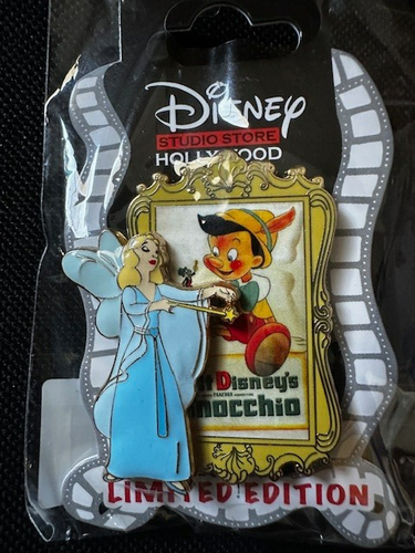 Disney DSSH 2024 D23 Expo Classic Movie Posters Pin Pinocchio Blue ...