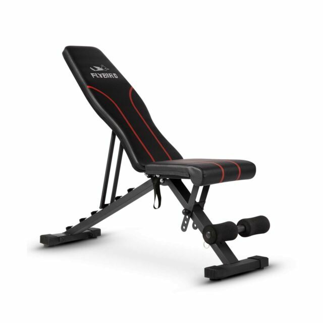 FLYBIRD Adjustable Weight Workout Bench - Black for sale online | eBay