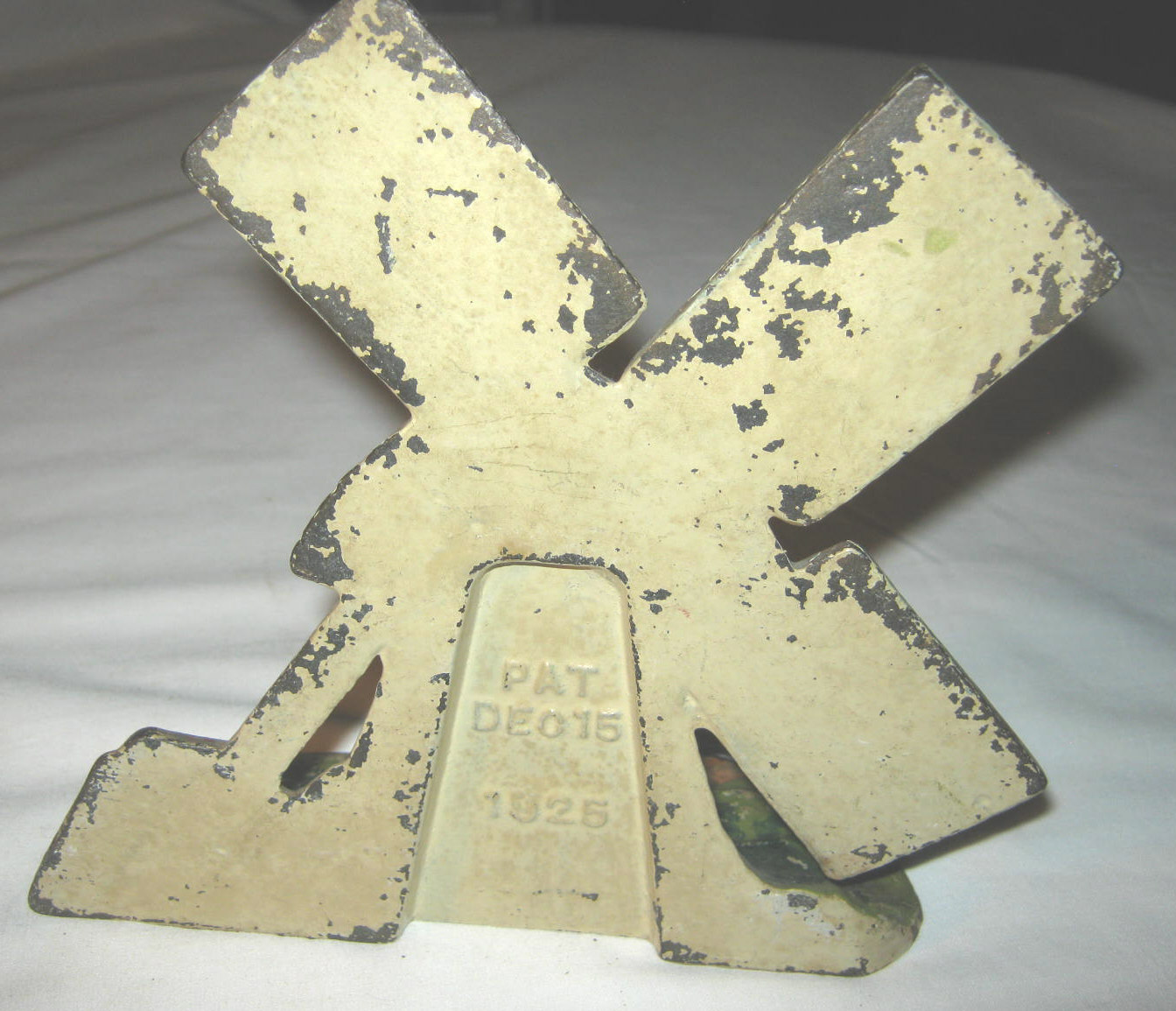 ANTIQUE COUNTRY PRIMITIVE USA CAST IRON WINDMILL ART STATUE SCULPTURE ...