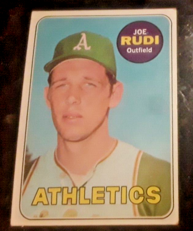1969 TOPPS JOE RUDI #587 ATHLETCIS EX+ RC | eBay