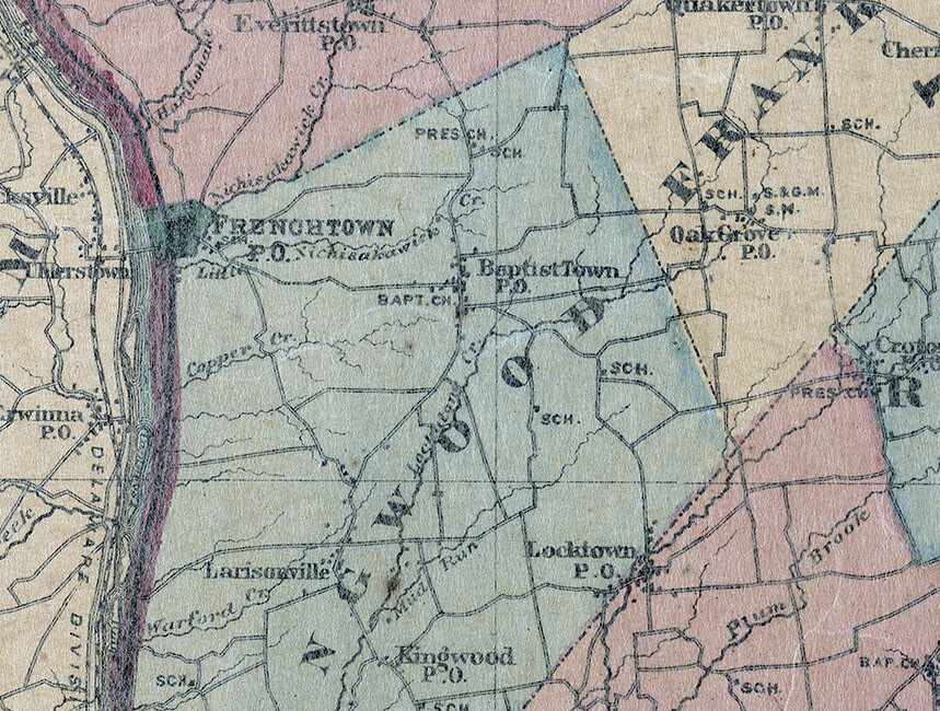 1872 Map of Hunterdon County New Jersey | eBay