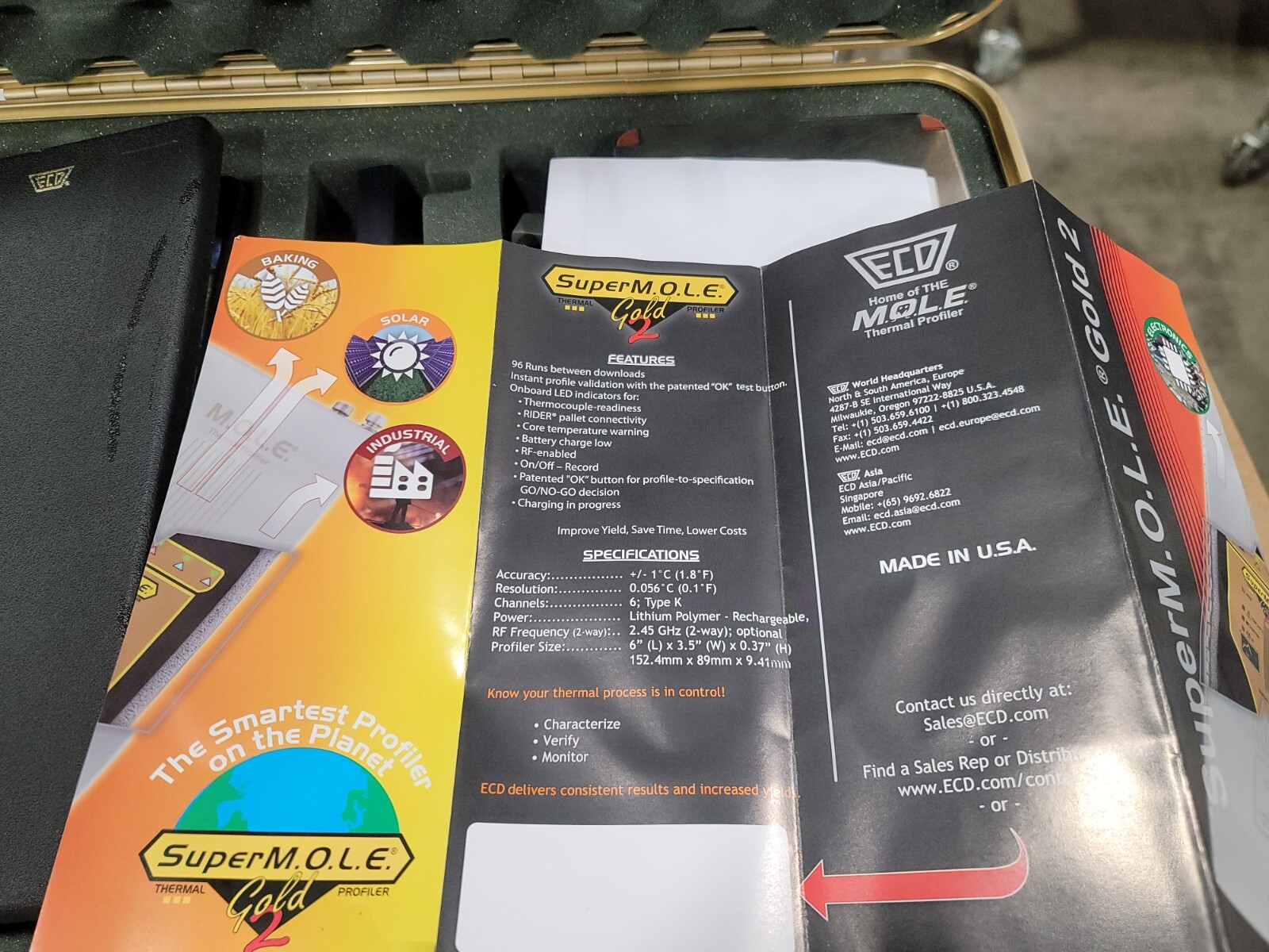 Super Mole Gold E31-0900-45 Thermal Profiler Kit | eBay