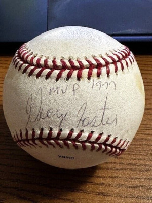 GEORGE FOSTER 2 SIGNED AUTOGRAPHED OL BASEBALL! Reds, Giants, Mets! MVP ...