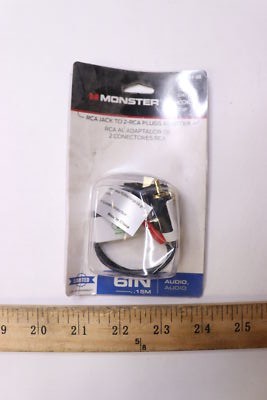 Monster Jhiu Adapter Cable Red/White 6" 140291-00 | eBay