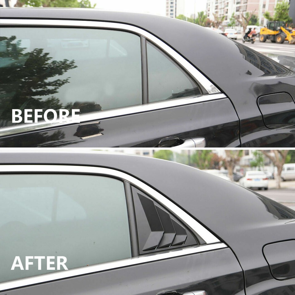 🏆Side Window Louvers Air Vent Shades Cover Trim For Chrysler 300/300C ...