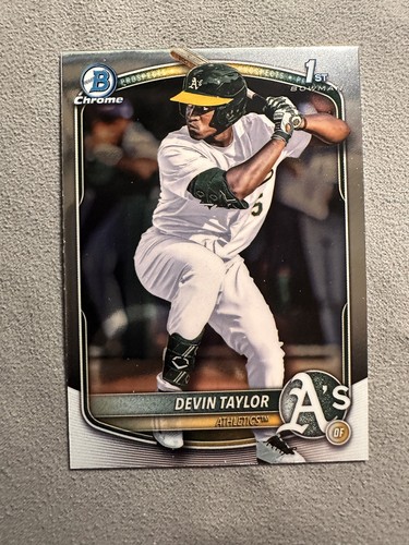 Devin Taylor 2025 Bowman Draft #BDC-135 Athletics 1st Chrome | eBay