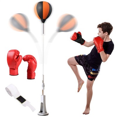 Boxing Reflex Bag With Stand Punching Reflex Ball Set Height Adjustable ...