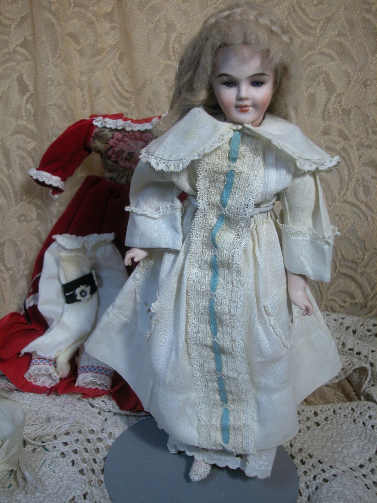 Rare Antique French Doll Charles Marcoux doll Open Closed Mouth Molded ...