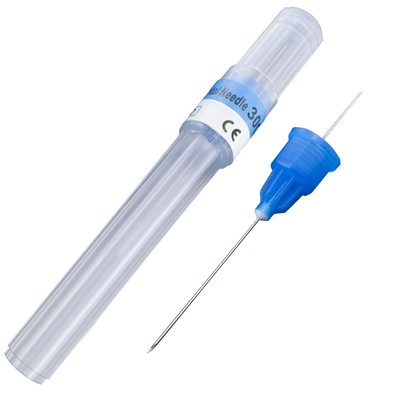 27G, 30G, 30G-XS Dental Plastic Hub Needles Self-Threading Tri-Bevel ...